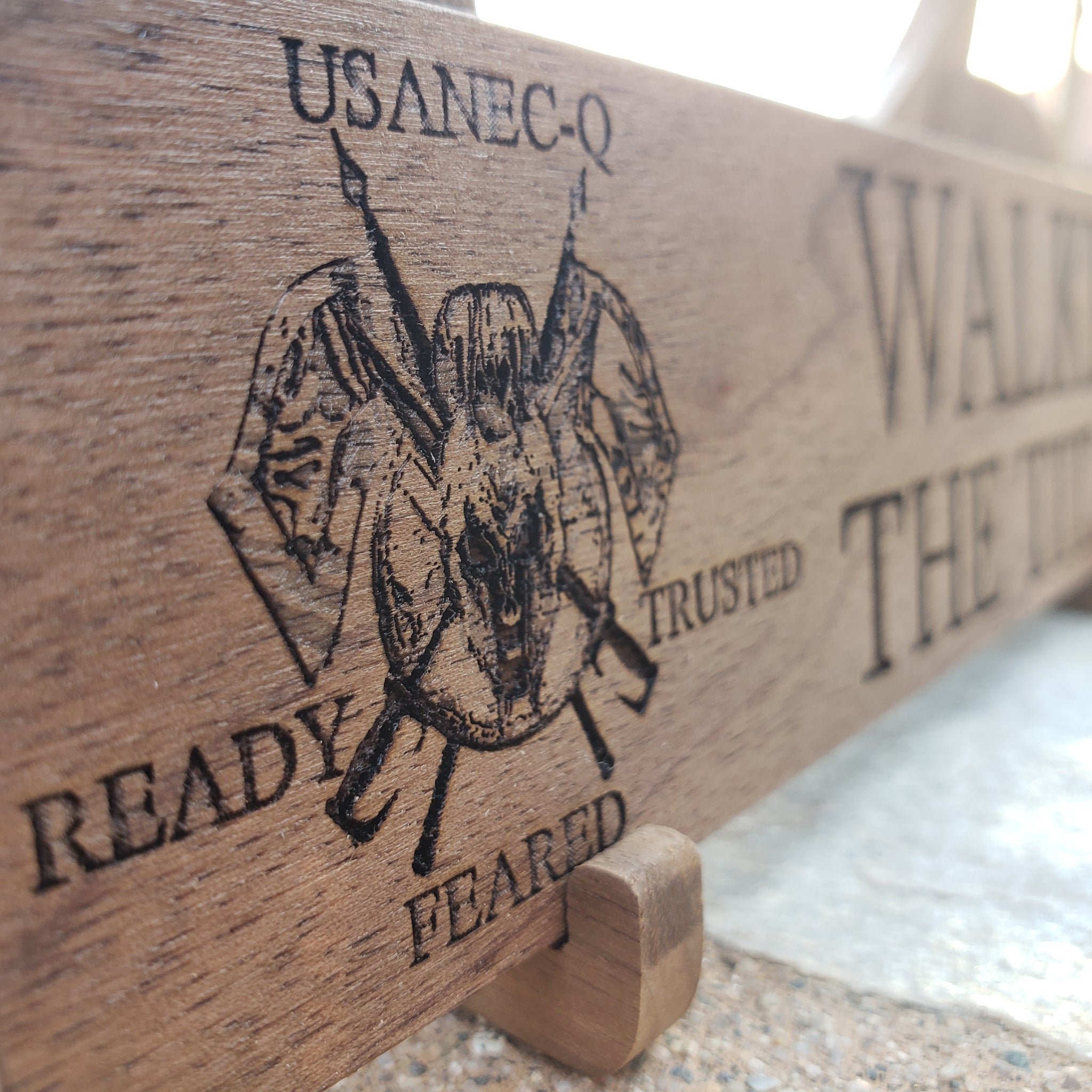 USMC - Rank and Nameplate Desktop Display – His N Hers Handcrafted