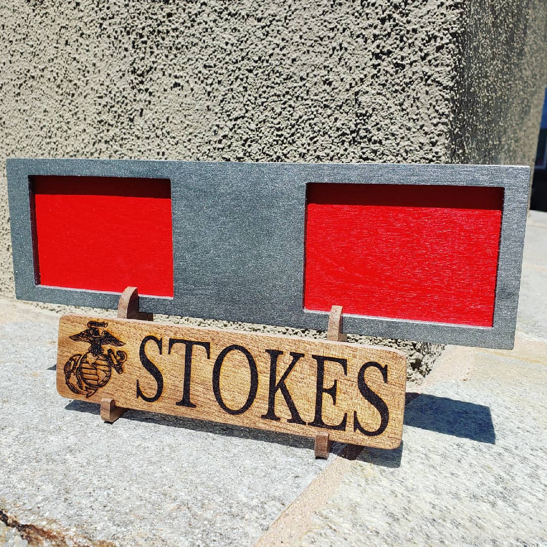 USMC - Rank and Nameplate Desktop Display – His N Hers Handcrafted